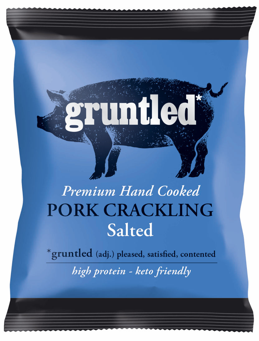 Gruntled Pork Crackling Salted 20x35g – Salty Dog Brands Ltd